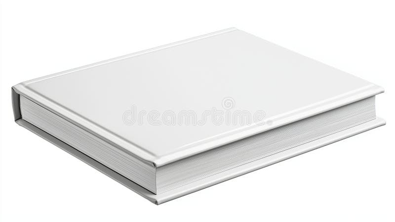 Simple White Book Mockup with Blank Cover Placed on a Clean Surface ...