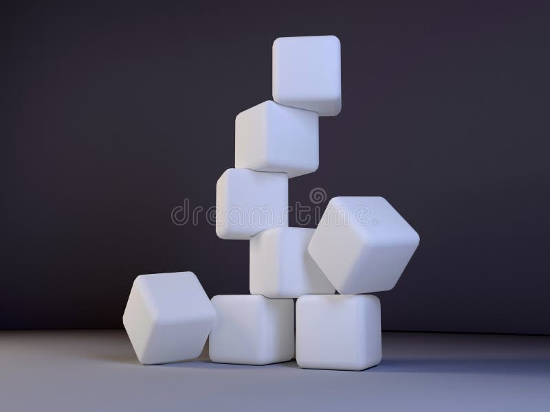 Simple box display stock illustration. Illustration of decrease - 107877765