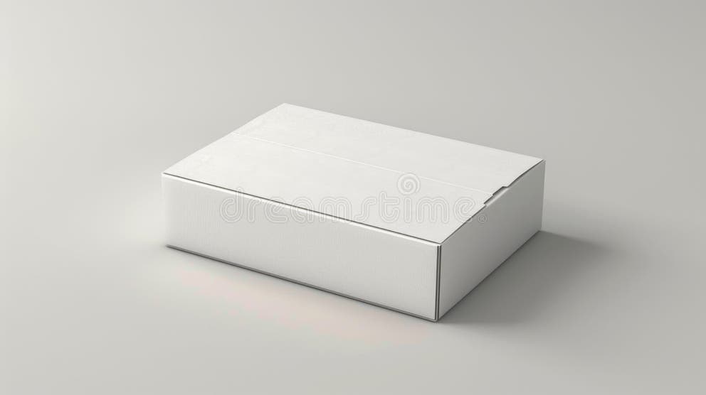A Simple White Box on a Plain Surface. Suitable for Various Design ...