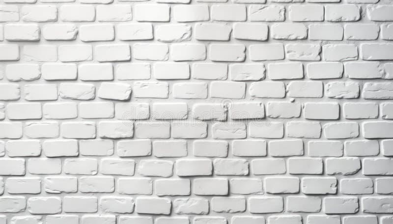 Simple White Brick Wall Texture. Clean White Concrete Brick Pattern ...