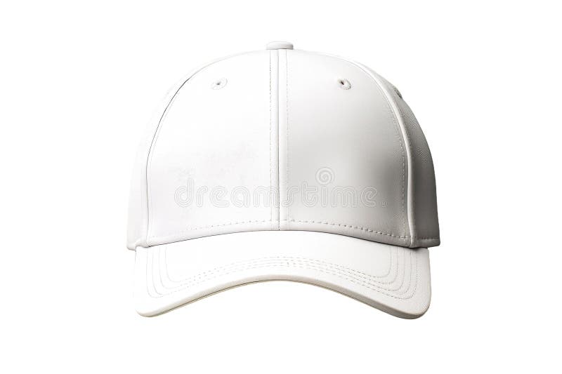 Simple White Cap Featuring a Smooth Design, Captured Against a Neutral ...