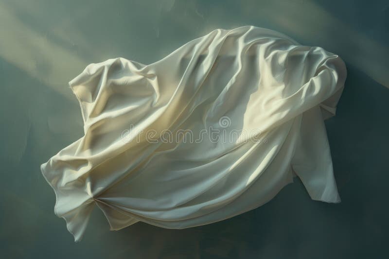 A Simple White Cloth Draped Over a Wall, Great for Adding a Touch of ...