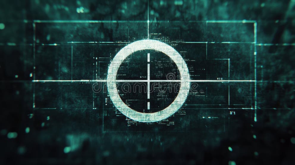 Simple White Computer Icon Centered on an Abstract Digital Background Displaying Numbers and ...