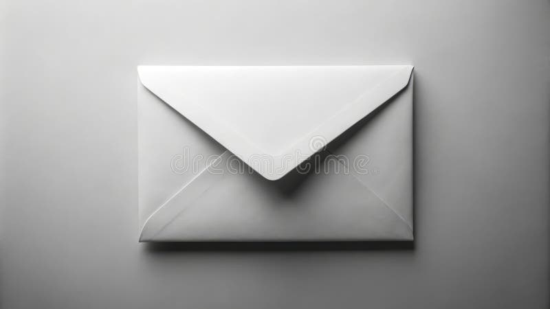A Simple White Envelope on a Plain Surface Ready for Mailing ...