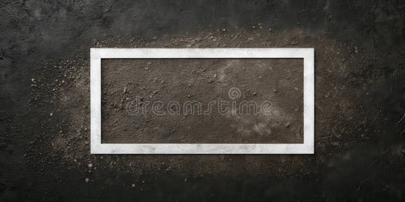 A Simple White Frame on a Dark, Textured Background Provides a Rustic ...