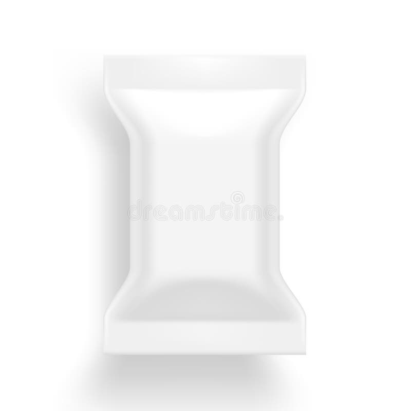 Simple White Glossy Packaging Isolated on Back Stock Vector ...