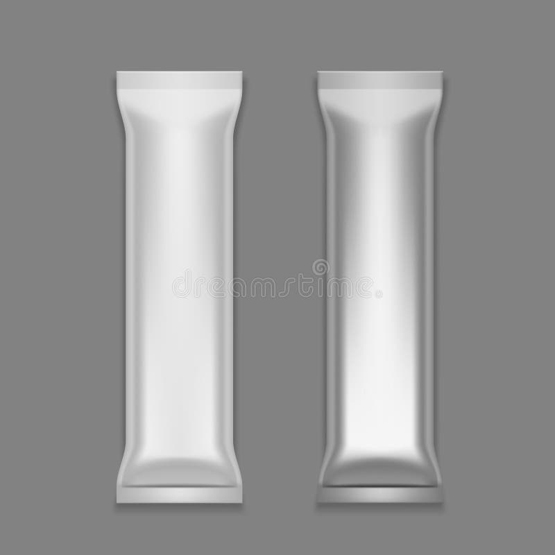 Simple White Glossy Packaging Isolated on Back Stock Vector ...