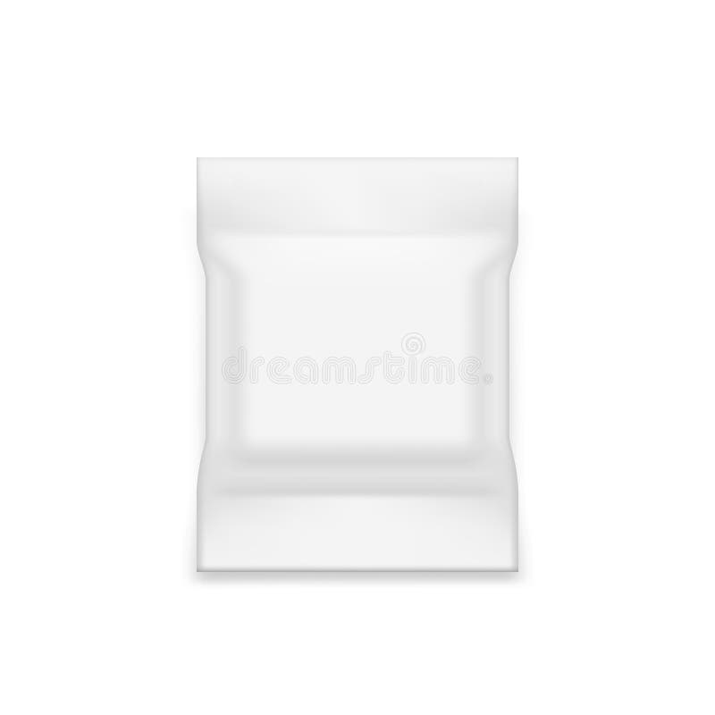Simple White Glossy Packaging Isolated on Back Stock Vector ...