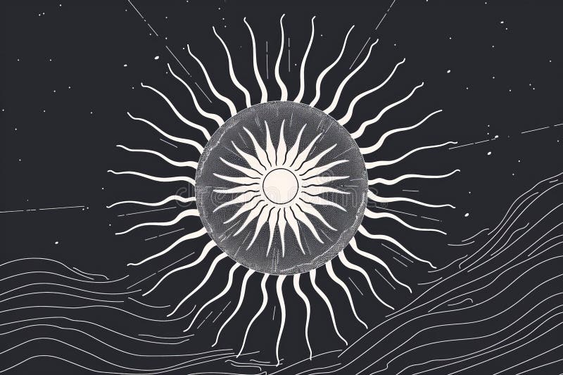 A Simple White Line Drawing of a Turtle Slowly Moving Across a Sandy ...