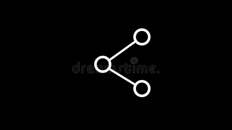 Simple White Node Diagram Illustrating Connection and Relationship on ...