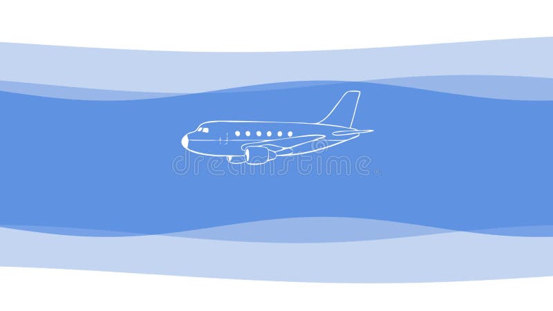 Minimal Airplane Flight Animation Stock Video - Video of aviation ...