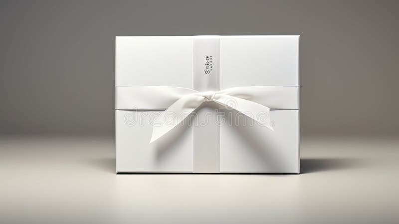 Simple white package stock illustration. Illustration of stylish ...