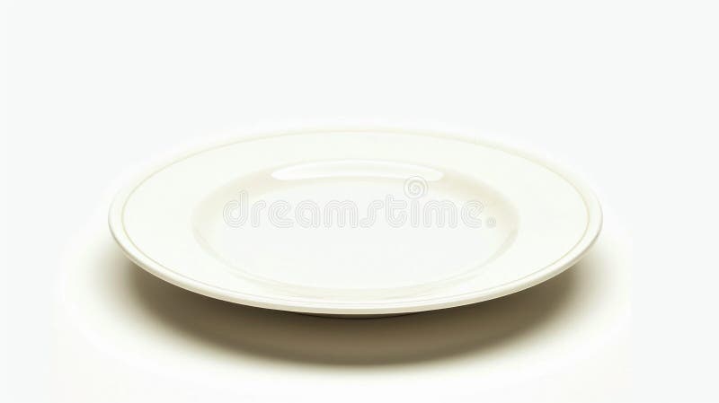A Simple White Plate Sitting on Top of a Table, Perfect for Everyday ...