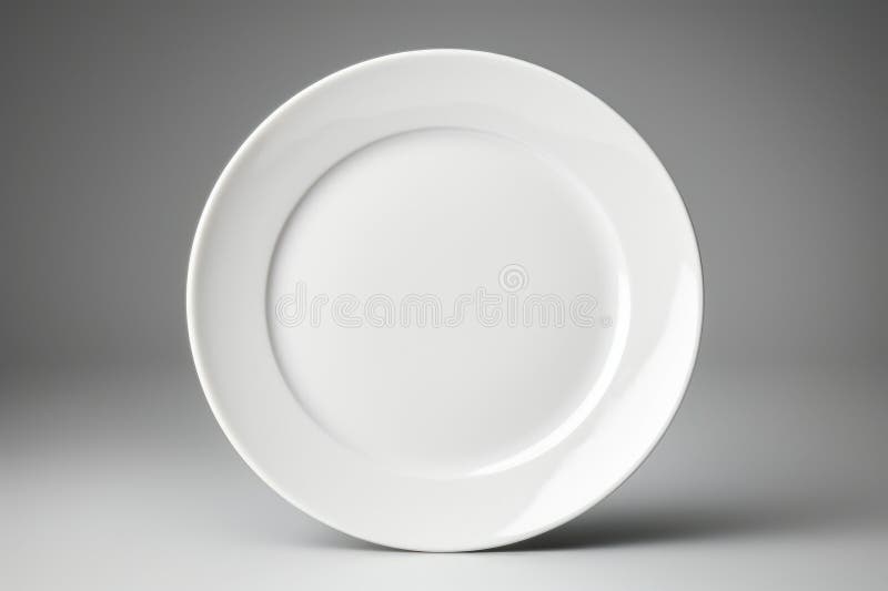 A Simple White Plate on a Table, Suitable for Various Food and Dining ...