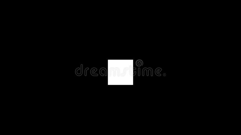 Simple White Rectangle Object Animation for Video Overlay Element Stock ...
