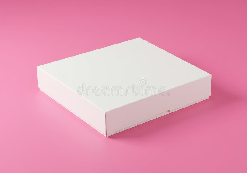 Blank White Box on Pink Background Stock Image - Image of consistent ...