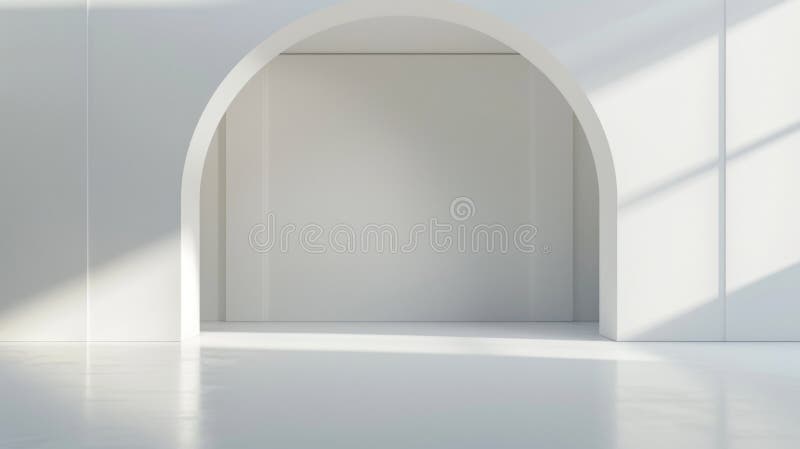 Simple White Room Interior for Minimalist Design Projects Stock Photo ...