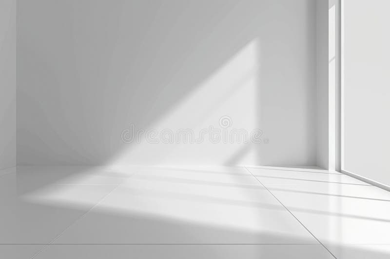 Simple White Room with Window, Versatile for Various Concepts Stock ...