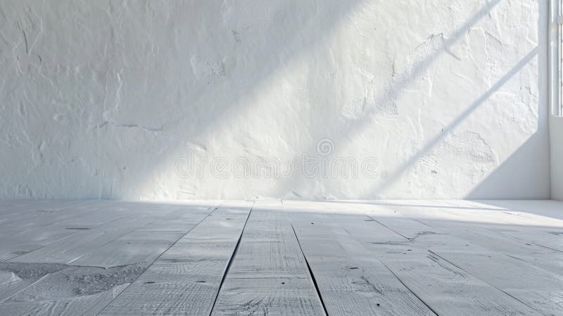 A Simple White Room with a Wooden Floor and a Window. Suitable for ...