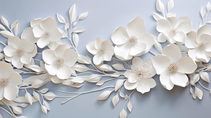 Simple White Shapes Background Stock Illustration - Illustration of ...