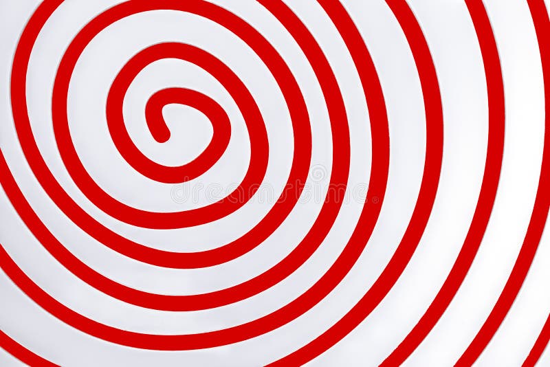 Simple White Spiral on Red Background Stock Image - Image of curve ...
