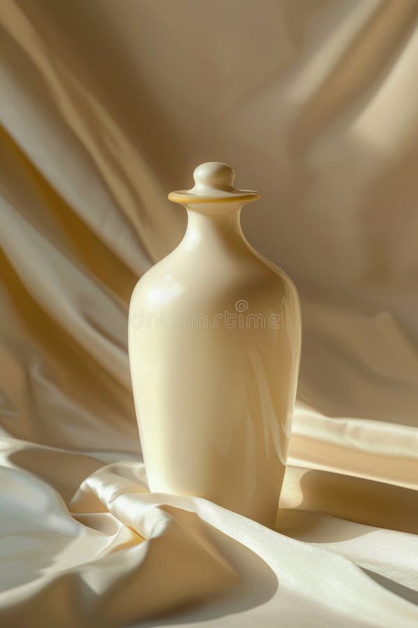 Simple White Vase on a White Cloth, Perfect for Home Decor Projects ...