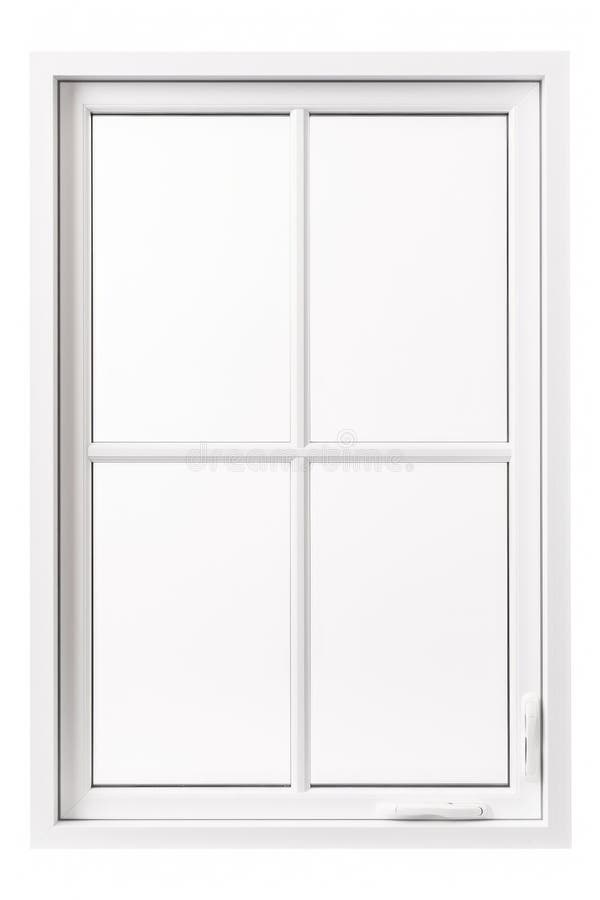 A Simple White Window with Four Panes of Glass. Ideal for Architectural ...