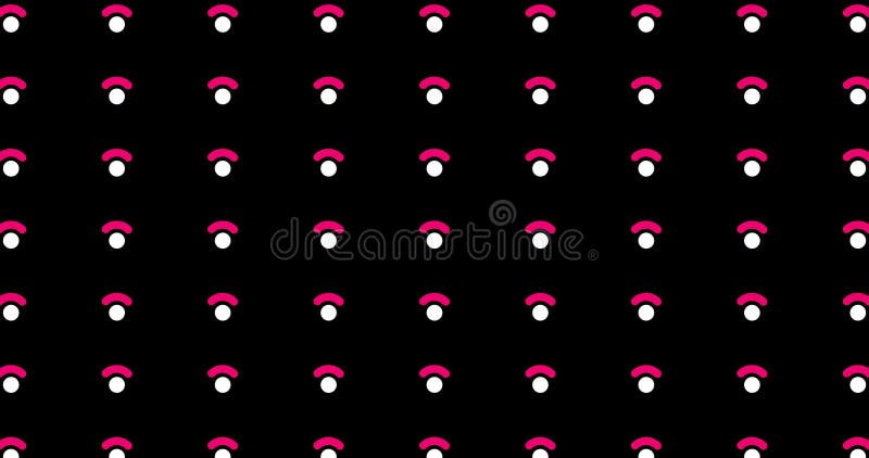 Simple Wi-fi Icon Animated on White Background. Loop Animation of Wi-Fi ...