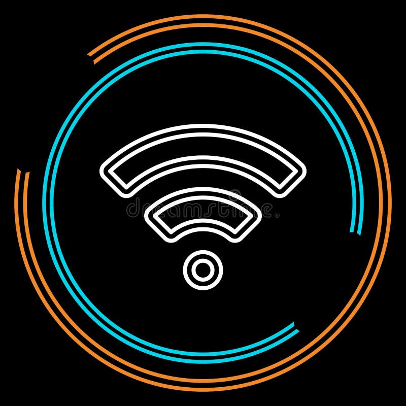 Simple Wifi Icon, Hot Spot Vector Illustration Stock Vector ...