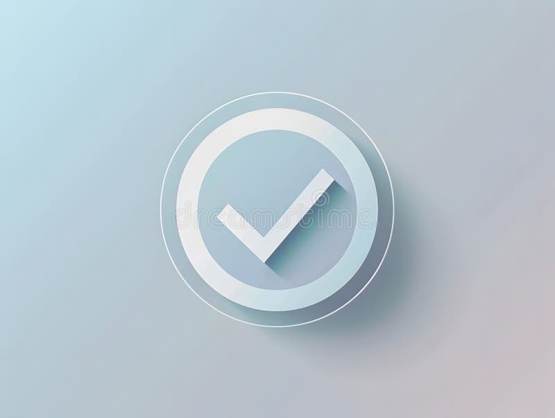 Simple Win Approval Confirmation Checkmark Icon Symbol Stock ...