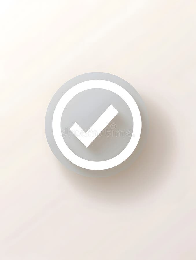 Simple Win Approval Confirmation Checkmark Icon Symbol Stock ...