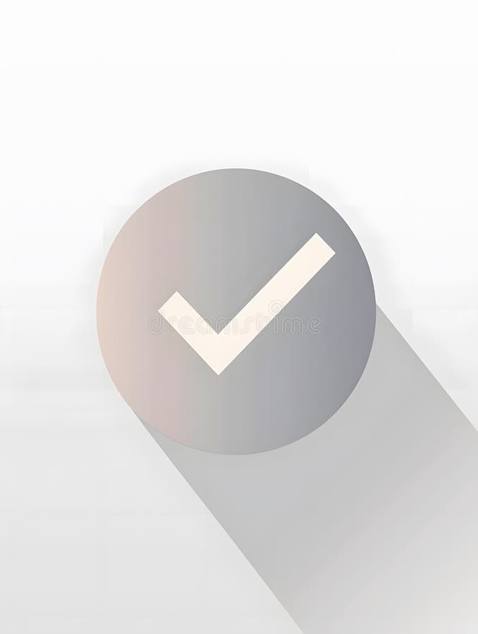 Simple Win Approval Confirmation Checkmark Icon Symbol Stock ...