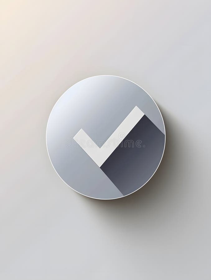 Simple Win Approval Confirmation Checkmark Icon Symbol Stock ...