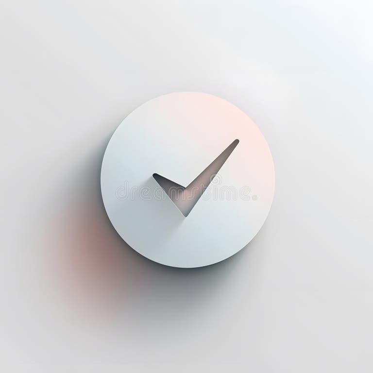 Simple Win Approval Confirmation Checkmark Icon Symbol Stock ...