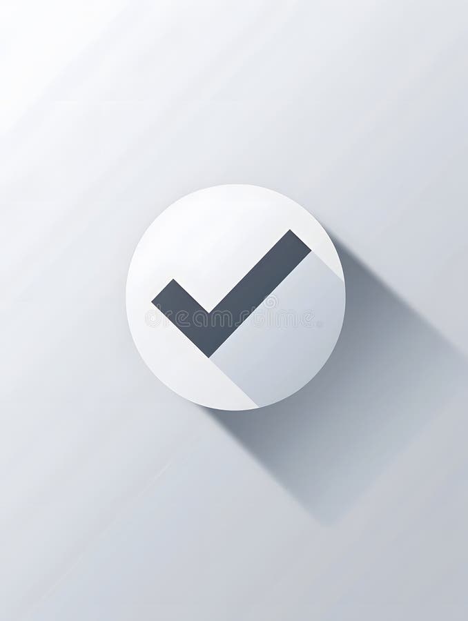Simple Win Approval Confirmation Checkmark Icon Symbol Stock ...