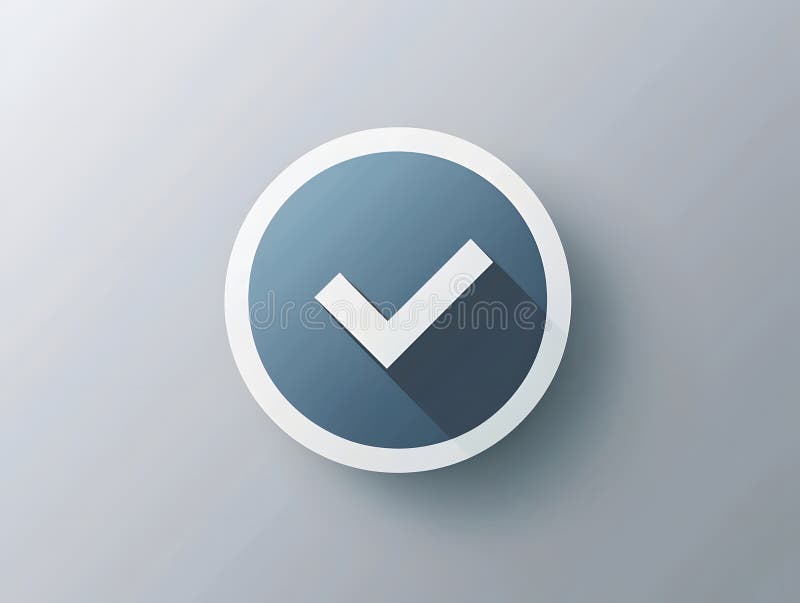 Simple Win Approval Confirmation Checkmark Icon Symbol Stock ...