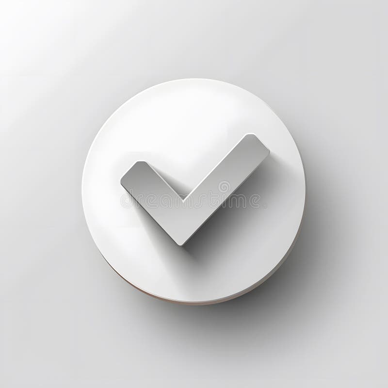 Simple Win Approval Confirmation Checkmark Icon Symbol Stock ...