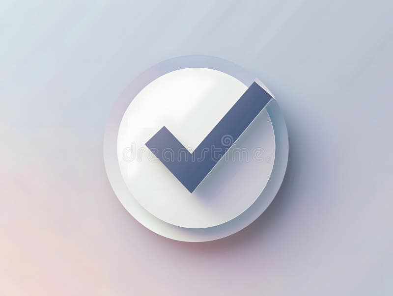 Simple Win Approval Confirmation Checkmark Icon Symbol Stock ...