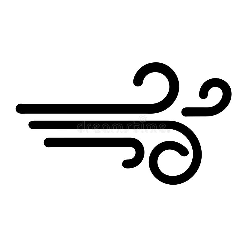 Wind Icon: Airflow, Breeze, Weather, Motion, Energy, Nature, Gust ...
