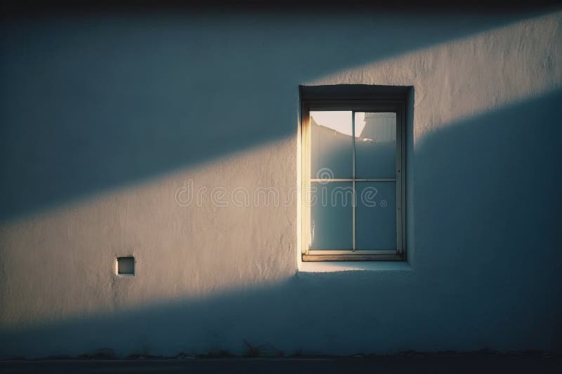 Simple Window of the House Visible from the Outside Stock Illustration ...