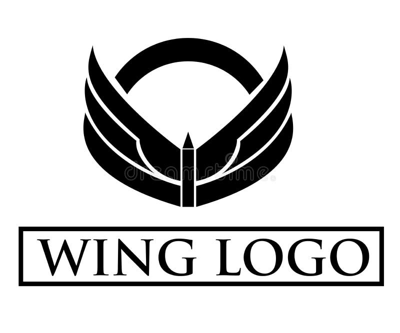 Simple Wing Vector Design Logo Stock Vector - Illustration of vector ...