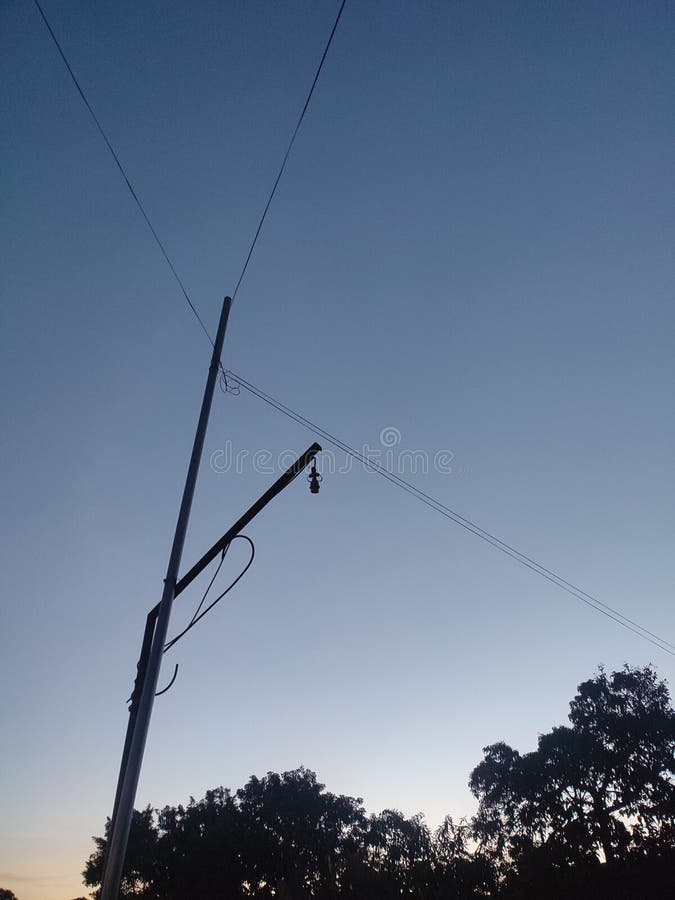 Simple wire electricity stock image. Image of sunset - 262721019