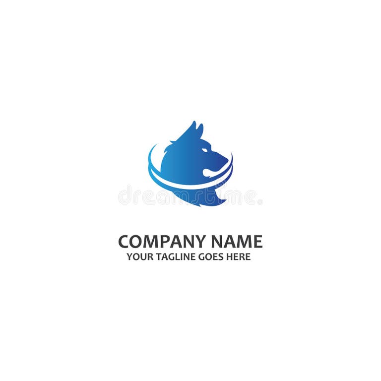 Simple Wolf Icon Vector Logo Stock Illustration - Illustration of ...