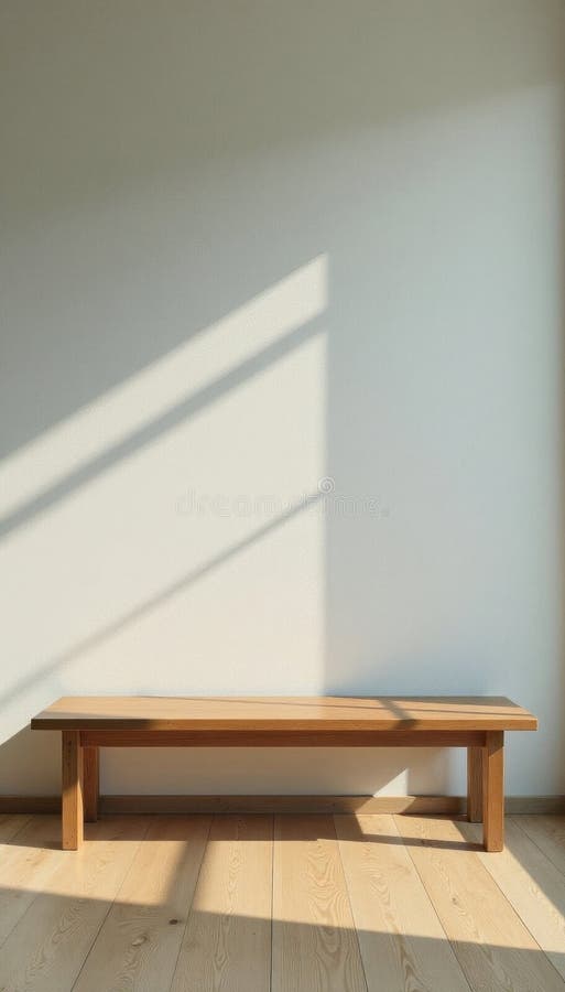 Simple Wooden Bench, Clean Lines, Light Color, Object, Home Stock ...