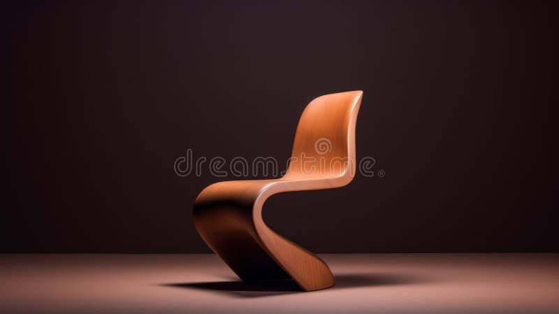 A Simple Wooden Chair on a Floor Stock Photo - Image of minimal ...