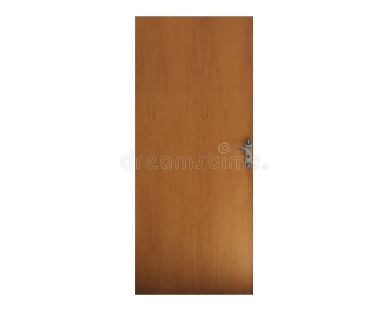 Simple wooden door stock photo. Image of door, wooden - 113450610