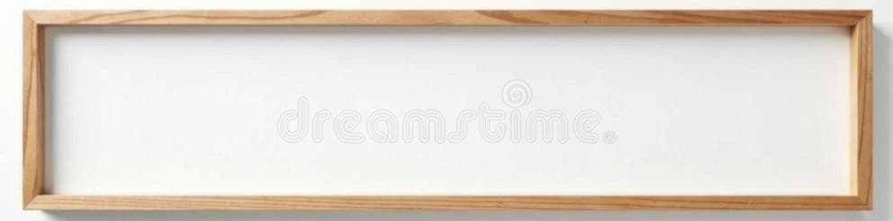 Simple Wooden Frame on White, Ready for Your Art, Display, Empty, Home ...