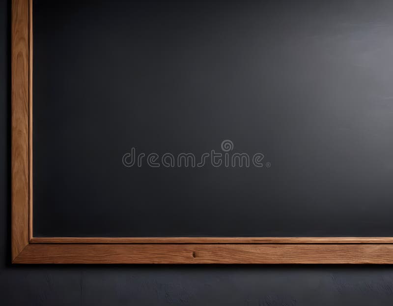 A Wooden-framed Chalkboard on a Rustic Table Against a Textured Brown ...