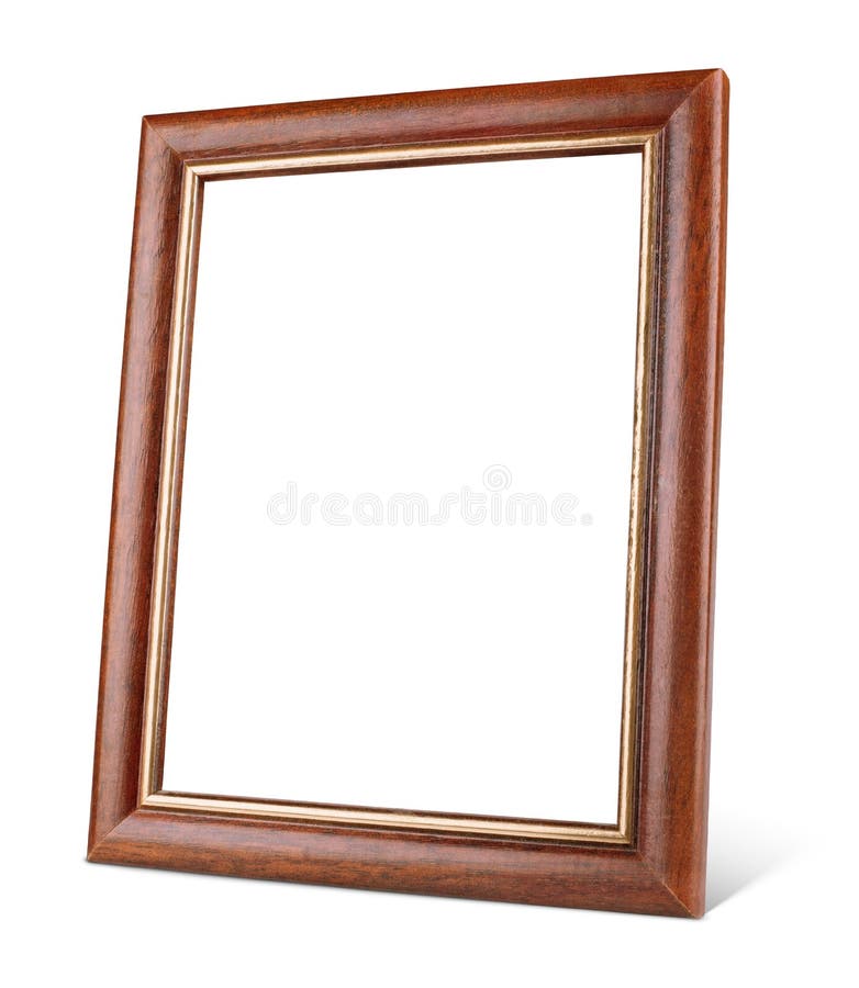 Simple Wooden Picture Frame with Shadow Stock Photo - Image of classic ...
