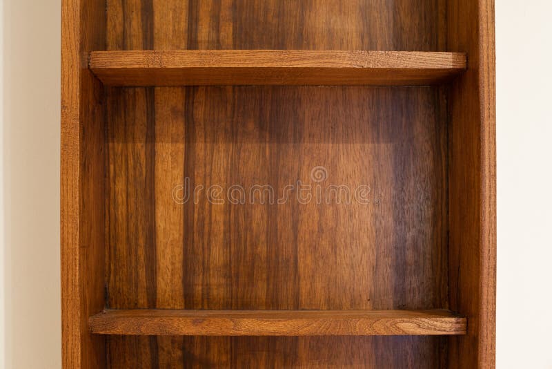 Simple Wooden Shelf for Decorations Stock Image - Image of decorative ...